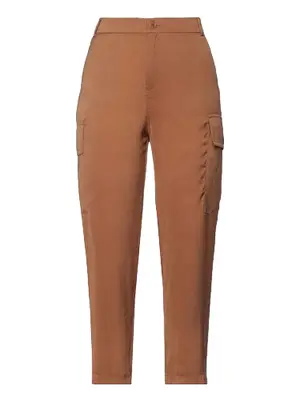 LIU •JO Tapered Regular Fit Pants - Brown