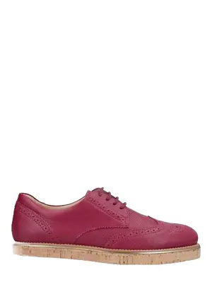 Hogan Lace-Up Leather Brogues Brick Red