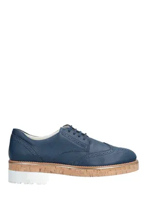 Hogan Lace-Up Leather Brogues Dark Blue