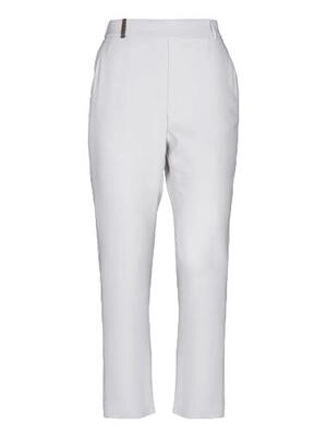 Peserico Pescarico Light Grey Viscose & Elastane Pants Light Grey