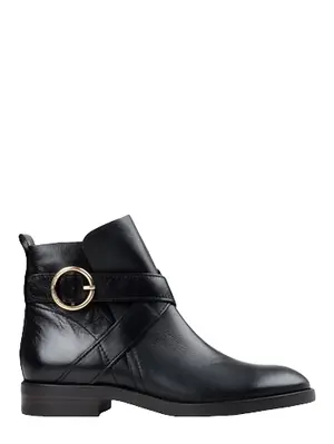 See By Chloé Leather Biker Ankle Boots - Black