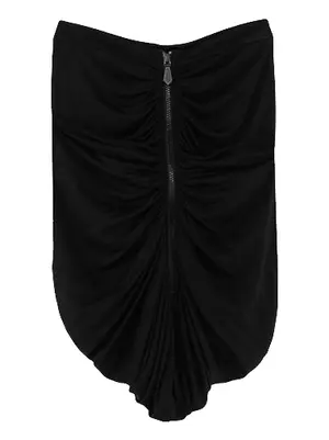 Burberry Viscose And Silk Mini Skirt - Black