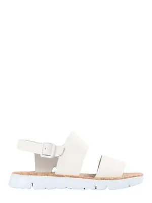 Camper Oruga Sandal Woman Sandals Black Size 10 Calfskin Ivory