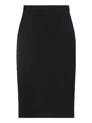 Burberry Wool Midi Pencil Skirt - Black
