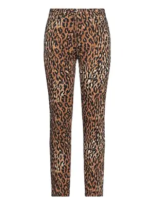 Blumarine BLUMARINE Leopard-Print Skinny Jeans Beige