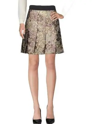 DOLCE & GABBANA Mini Brocade Floral Skirt
