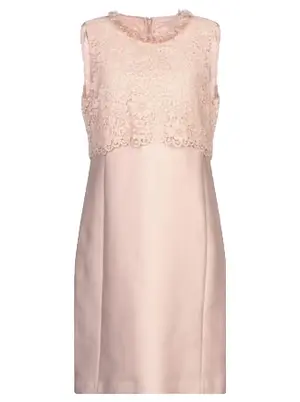 SEVENTY VENEZIA Mini Dress With Lace - Pink