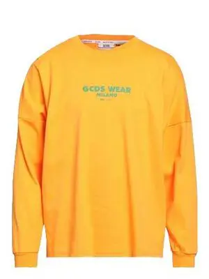 Gcds Man T-shirt Orange Size Xs Cotton Orange