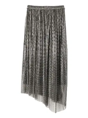 MARANT ETOILE Midi Pleated Skirt - Silver