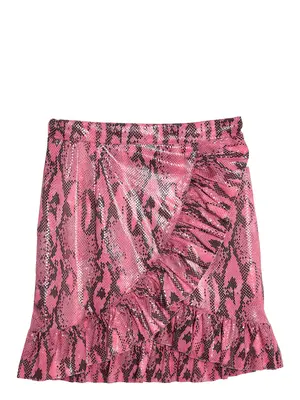 MSGM MSGM Flared Mini Skirt Fuchsia