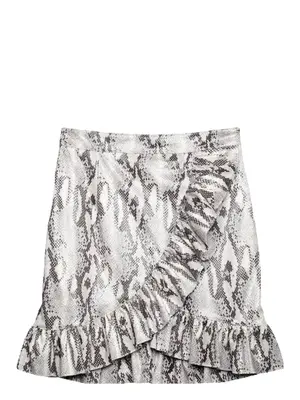 MSGM Flared Mini Skirt - White