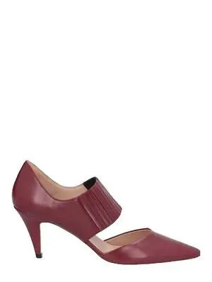 TOD'S TOD'S Leather Mary Jane Pumps Red