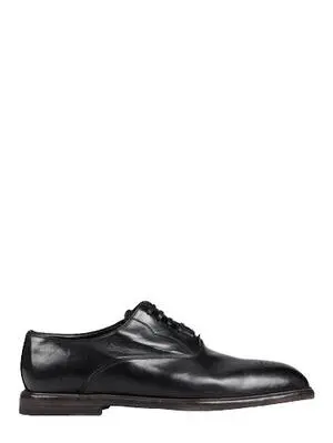 Dolce & Gabbana Lace-up Calfskin Oxford Shoes - Black