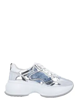 Hogan Leather Chunky Sneakers - Silver