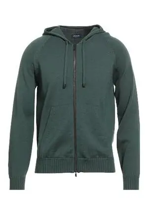 DRUMOHR Merino Wool Zip-up Cardigan - Green