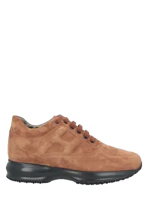 Hogan Leather Sneakers Brown