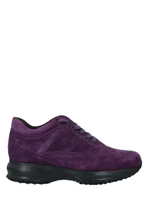 Hogan Leather Sneakers Purple