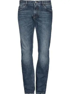 Dolce & Gabbana Cotton-blend Tapered Jeans - Blue
