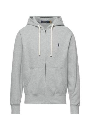 Polo Ralph Lauren POLO RALPH LAUREN Full Zip Fleece Hoodie Light Grey