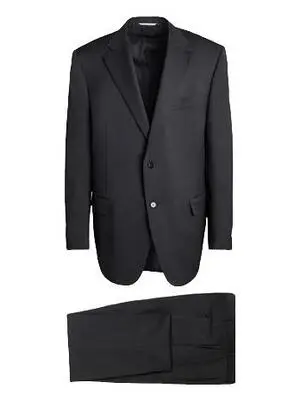 Canali Suit Size Wool - Black
