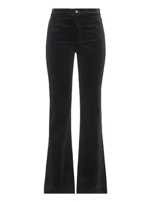 NILI LOTAN Flared Velvet Pants - Black