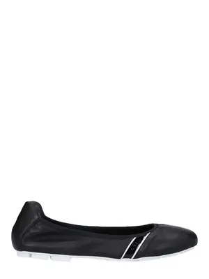 Hogan Leather Ballet Flats - Black