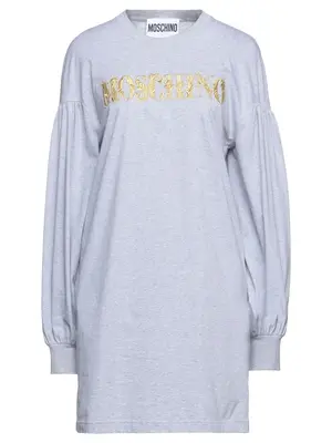 Moschino Mini T-Shirt Dress Light Grey