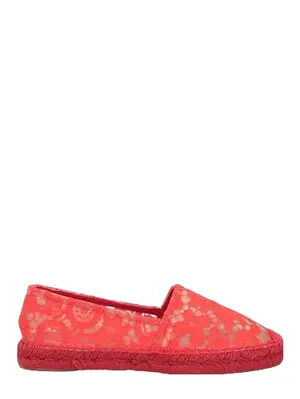 Dolce & Gabbana Lace Espadrilles Coral