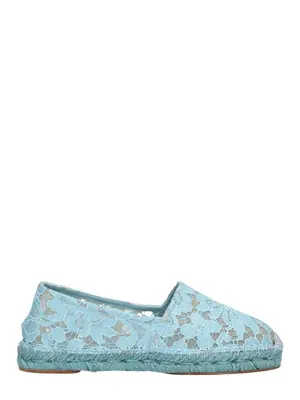 Dolce & Gabbana Lace Espadrilles Sky Blue