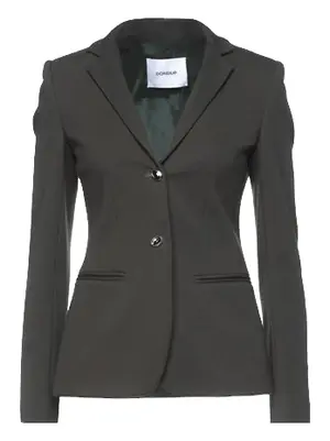 DONDUP Single-Breasted Blazer Dark Green