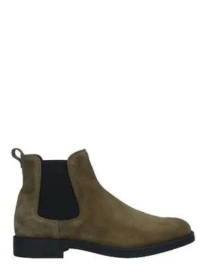 TOD'S Ankle Boots In Leather Green