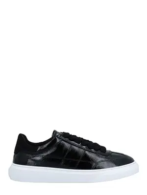 Hogan Soft Leather Sneakers - Black