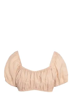 Faithfull The Brand Top Linen - Beige