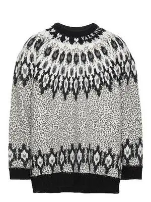 Valentino Garavani Sweater In Virgin Wool Blend - Black