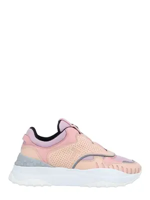 TOD'S Sneakers In Leather And Technical Fabric - Pink