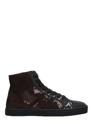 Hogan Rebel Suede High-top Sneakers - Brown