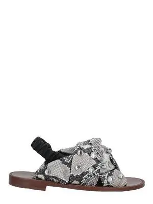 Pinko Sandals With Rhinestones - Grey