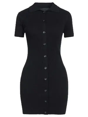 John Richmond Mini Bodycon Knit Dress - Black