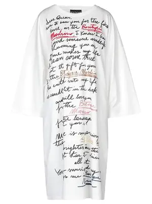 Moschino BOUTIQUE MOSCHINO Cotton Midi T-Shirt Dress White