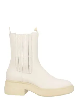 VIC MATIE VIC MATIĒ Soft Leather Ankle Chelsea Boots White