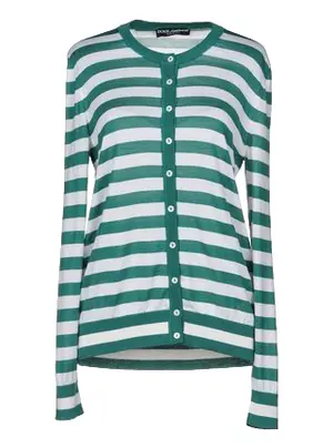 Dolce & Gabbana Striped Cardigan - Green