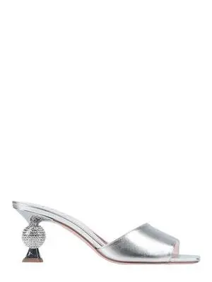 ROGER VIVIER Sandals In Soft Leather - Silver