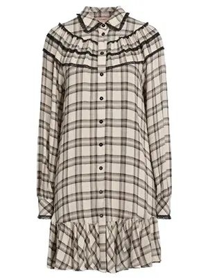 TWINSET Mini Shirt Dress - Beige