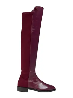 STUART WEITZMAN Leather Over-the-knee Boots - Red