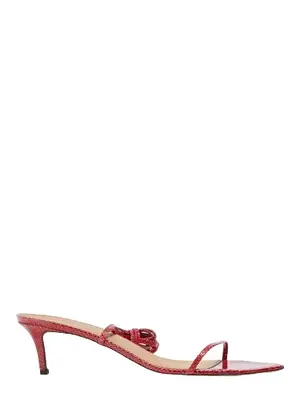 Isabel Marant Goatskin Sandals - Red