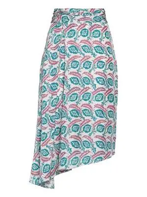 Isabel Marant Étoile Midi Floral-Print Asymmetric Skirt Green