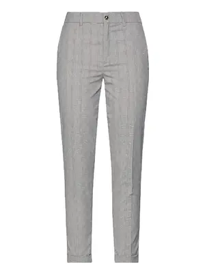 LIU •JO Tapered Tartan Pants - Grey