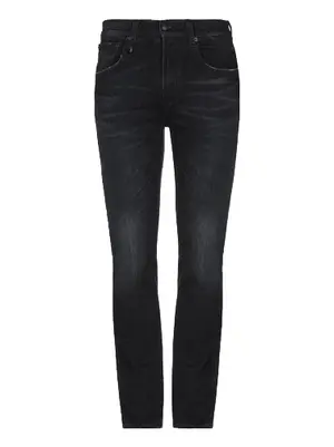 R13 Straight-leg Jeans With Distressed Details - Black
