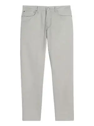 Dunhill Cotton-blend Tapered Trousers - Grey