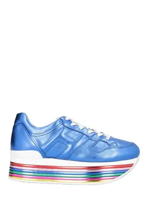 Hogan Leather Low-Top Sneakers Blue